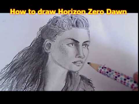 How to draw Aloy - Horizon Zero Dawn - YouTube