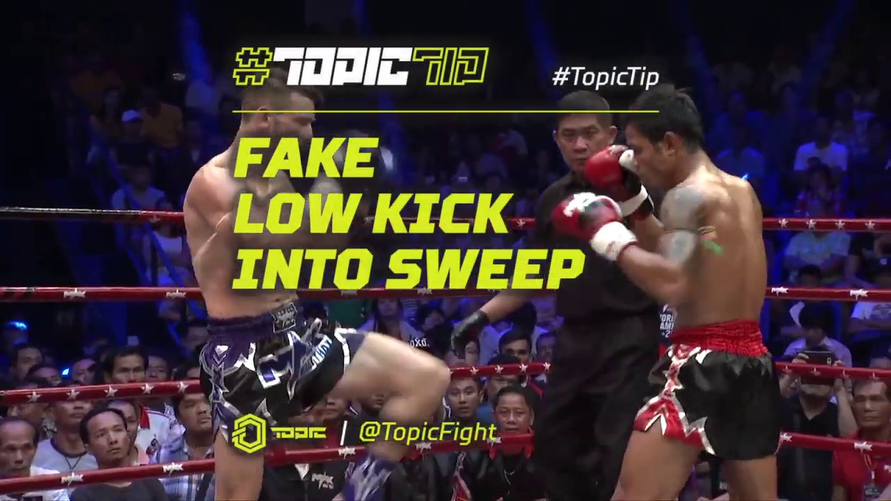 Fake Low Kick into Sweep #TopicTip - YouTube