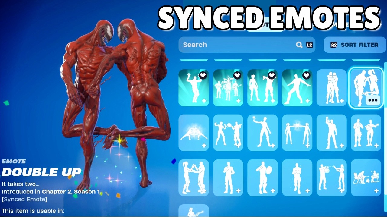 All SYNCED Emotes in FORTNITE 2019-2024 | Chapter 2 - Chapter 5 - YouTube