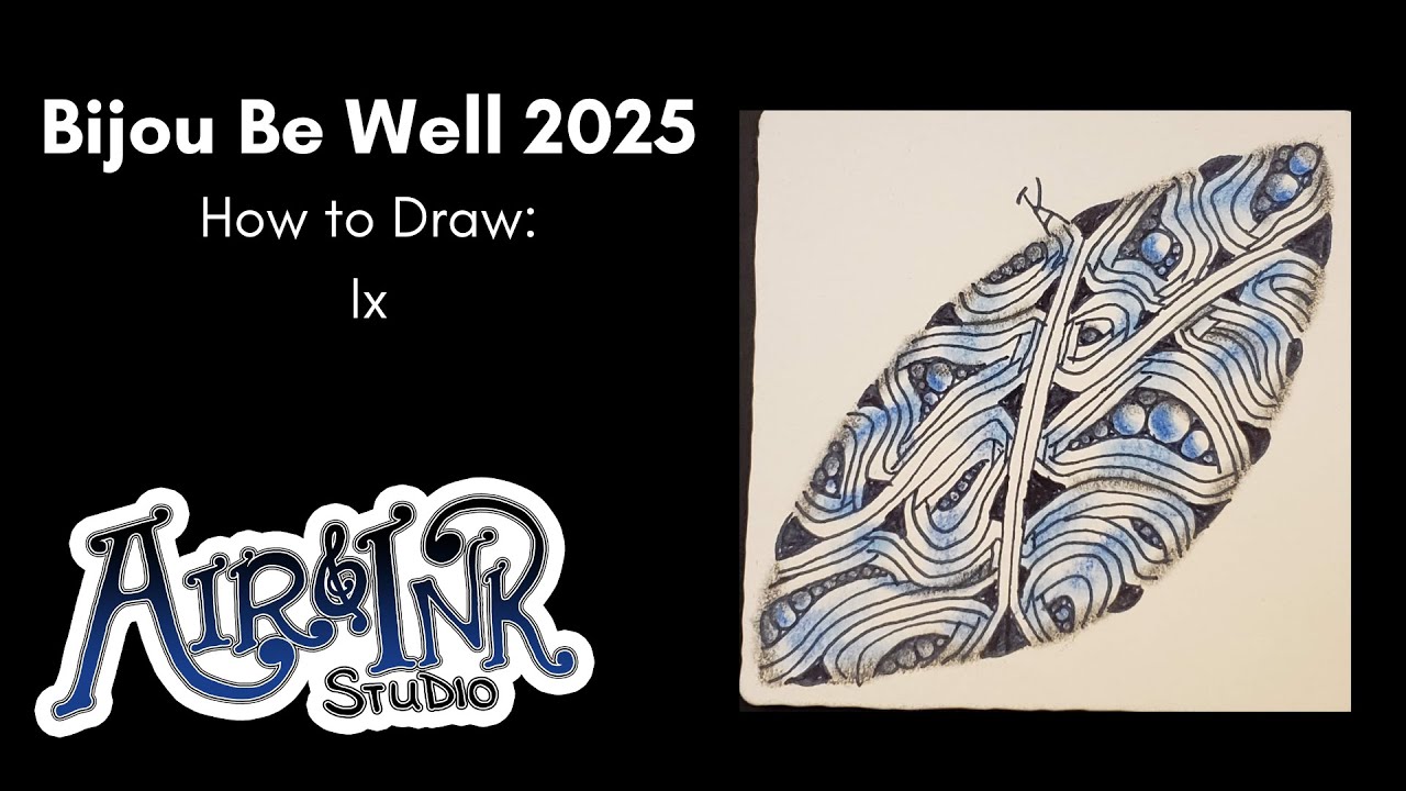 How to Draw Ix Zentangle Pattern - YouTube