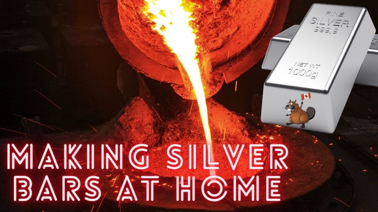 HOW TO POUR, STAMP, CLEAN AND POLISH SILVER BARS - YouTube