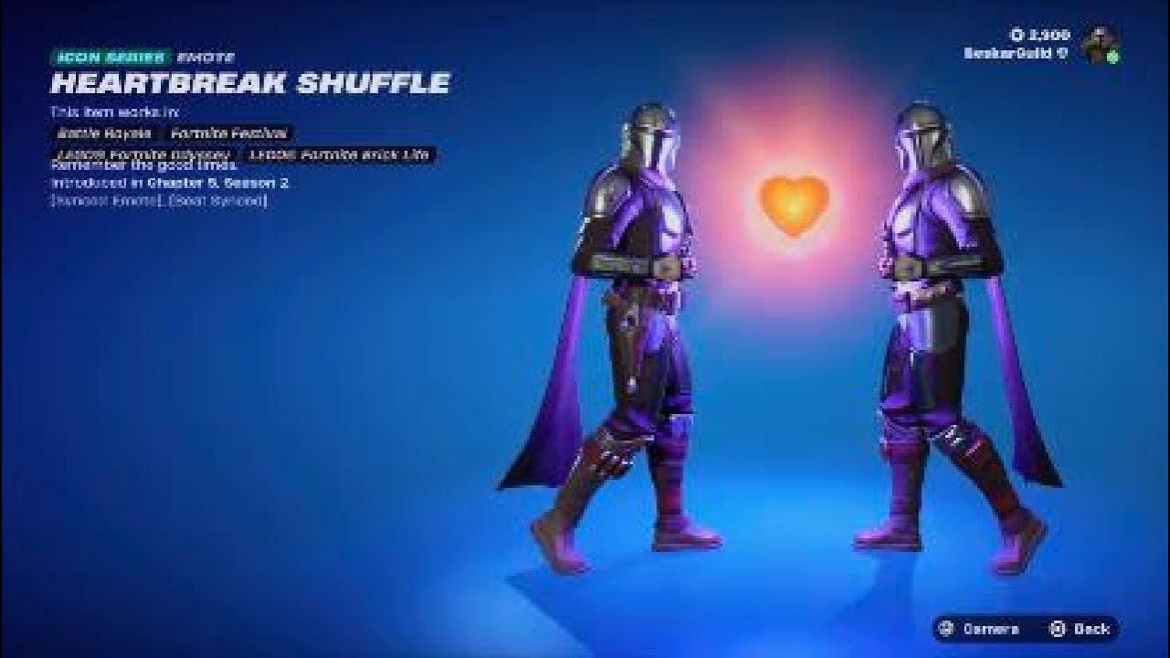 Fortnite Heartbreak Shuffle Emote! - YouTube