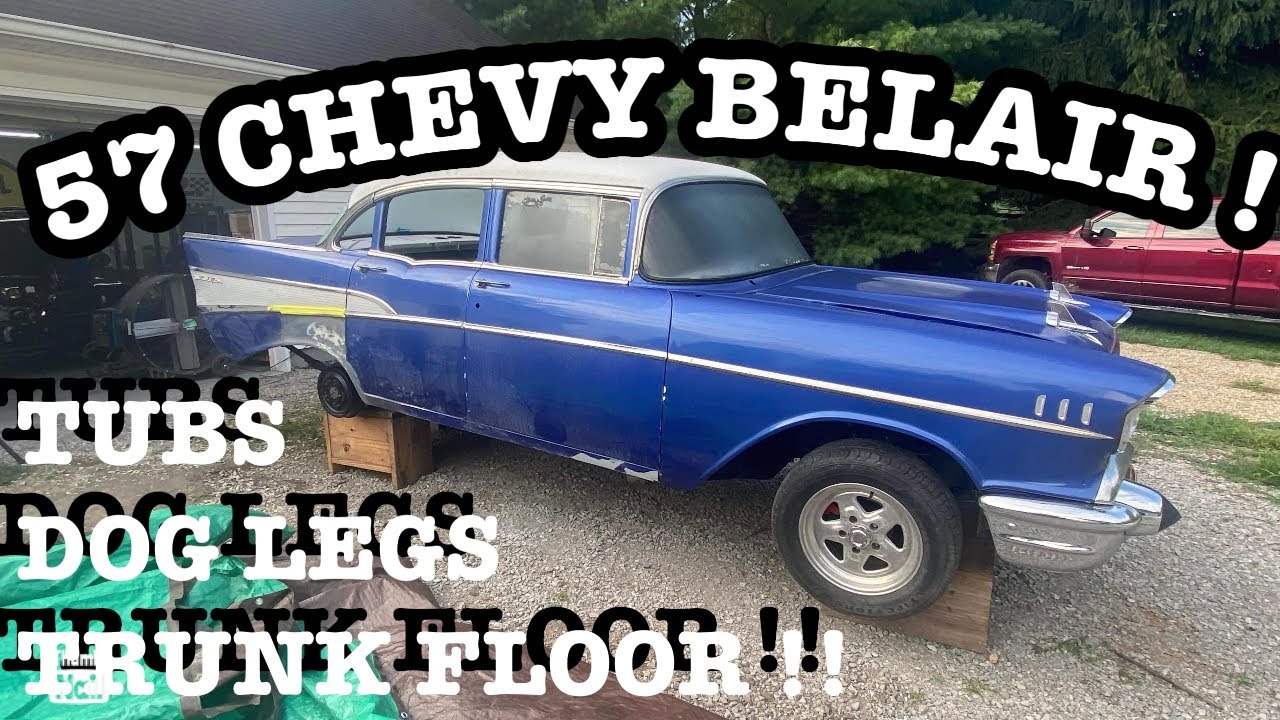 1957 CHEVY BELAIR 4 DOOR SEDAN WHEEL TUB - LOWER DOOR JAMB AND LOWER ...