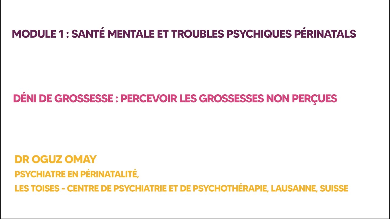 DENI DE GROSSESSE : PERCEVOIR LES GROSSESSES NON PERÇUES - DR OGUZ OMAY ...