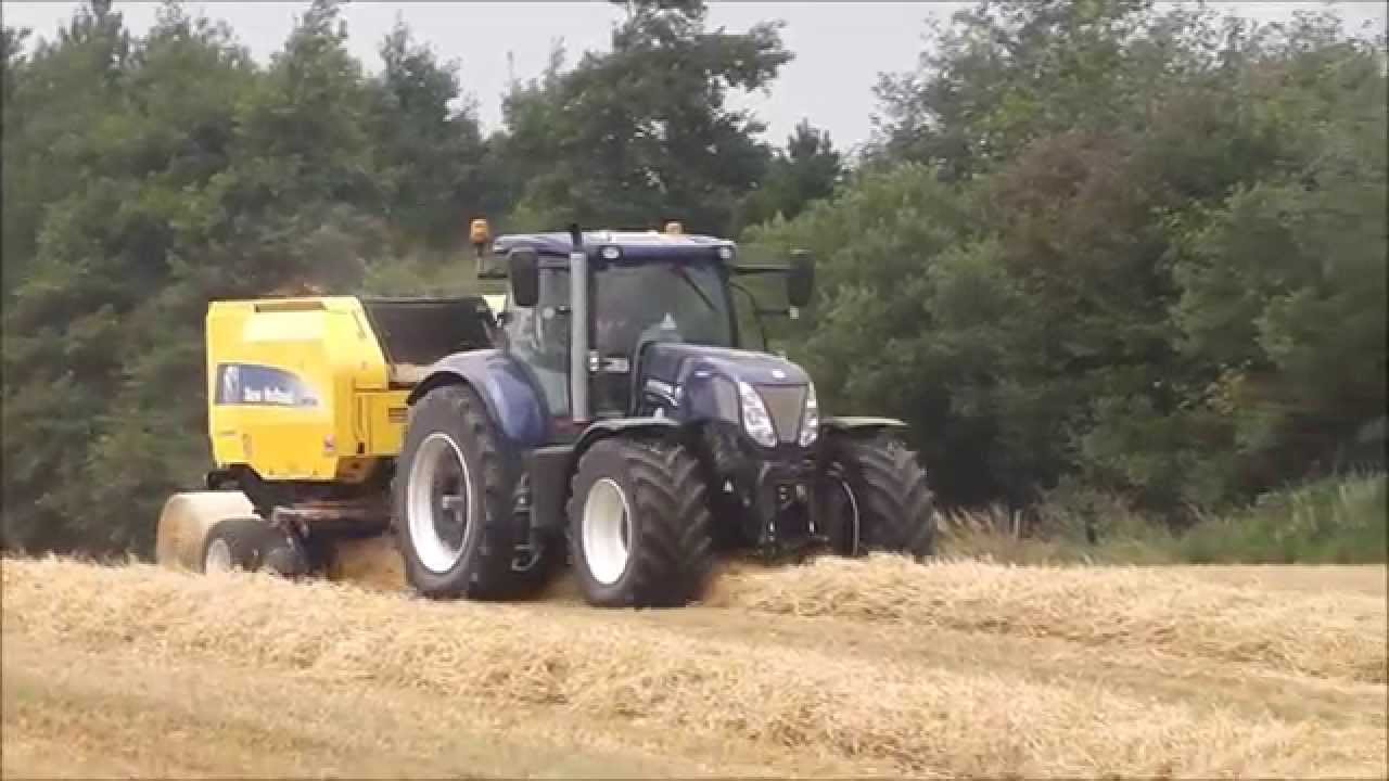 New Holland T7.270 & BR740A - YouTube