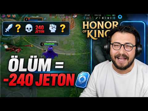HER  ÖLDÜĞÜMDE 240 JETON KAYBEDİYORUM! (SİZ KAZANIYORSUNUZ) Honor of Kings Türkçe