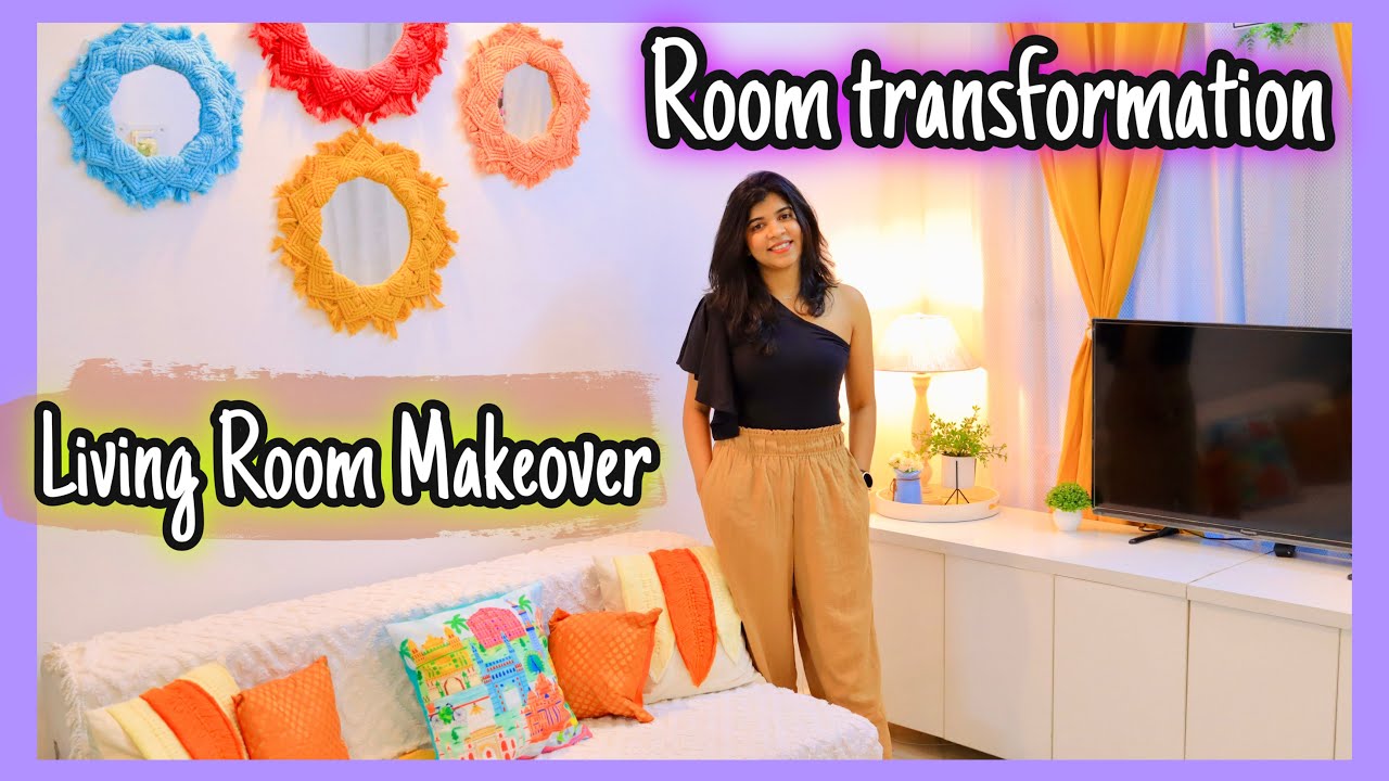 Living Room Makeover ! Indian Living Room Transformation Video ! Living ...