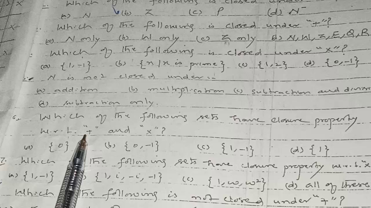 Closure Property Of Addition And Multiplication YouTube Closure Property Of Addition And Multiplication YouTube