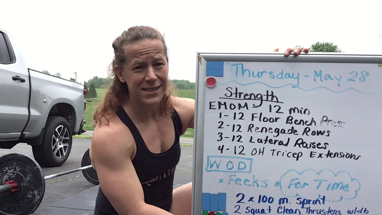 Thursday, May 28 Crossfit Advanced at Home WOD 12 min Strength EMOM and ...
