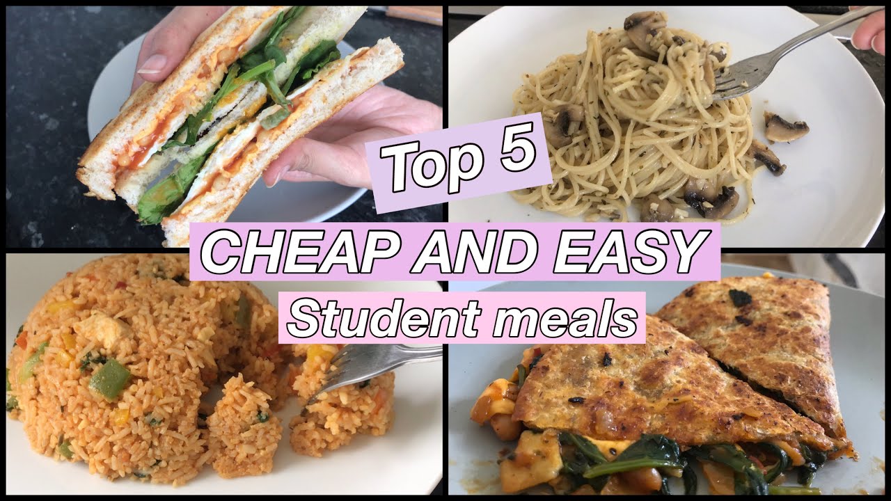 Student friendly meals for university students/ professionals | cook ...
