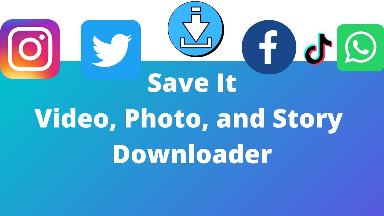 Save It - App Promo (Download Photo, video, and stories) - YouTube