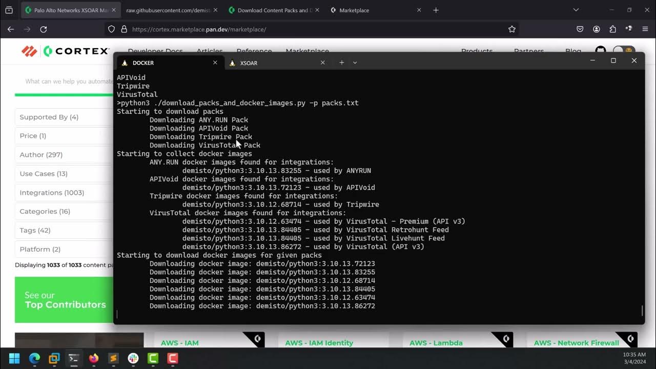 Cortex XSOAR - Using the download_packs_and_images script - YouTube