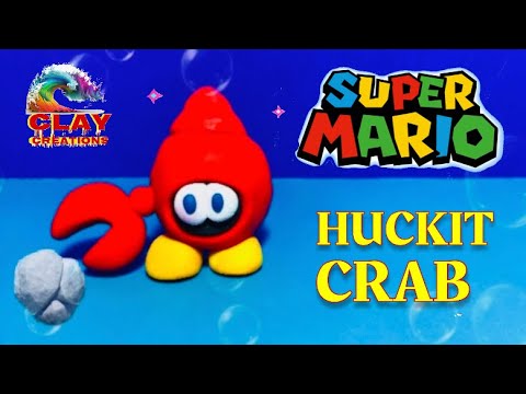 Making Huckit Crab from Super Mario Bros. with Polymer Clay | #clay # ...