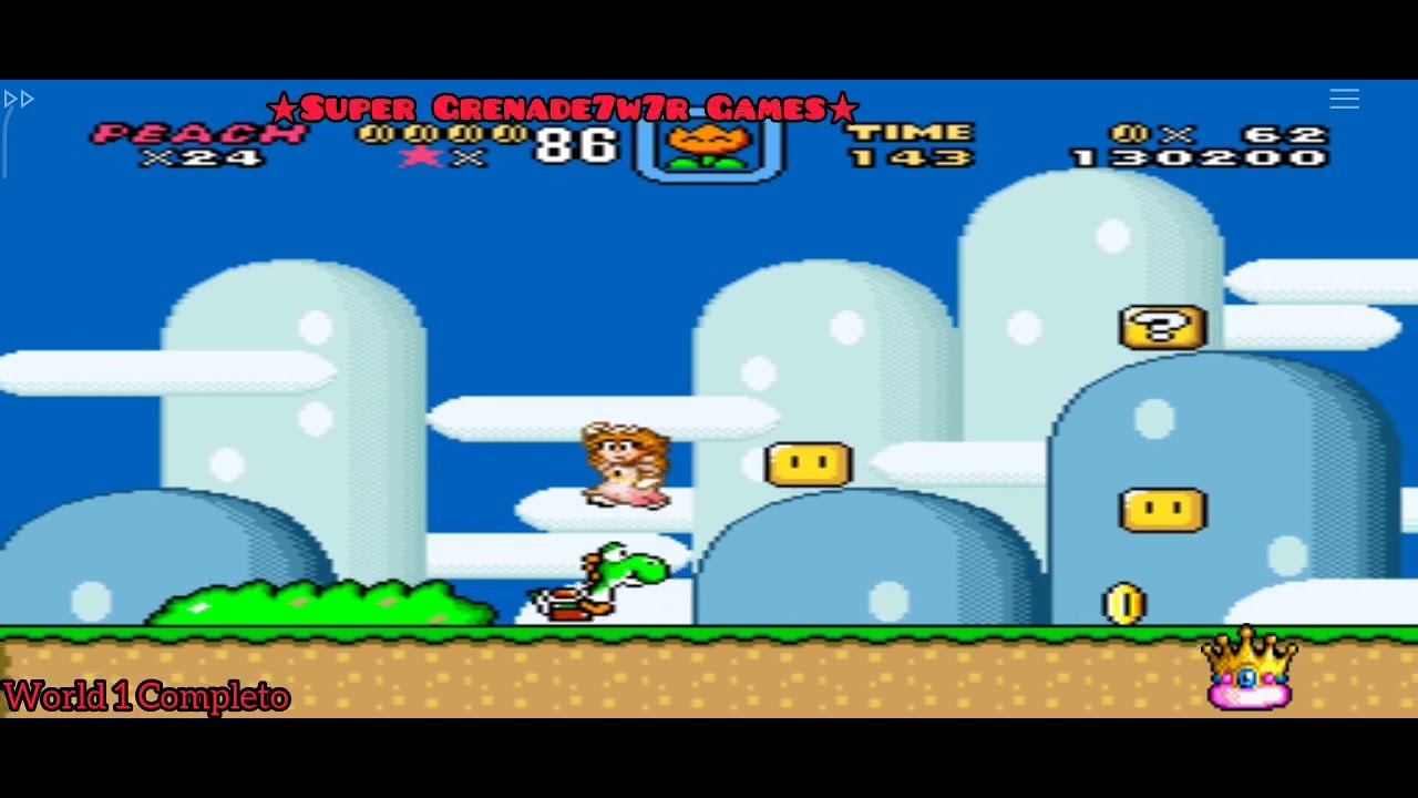 Super Princess Peach World ( Rom Hack) #1 7w7 - YouTube