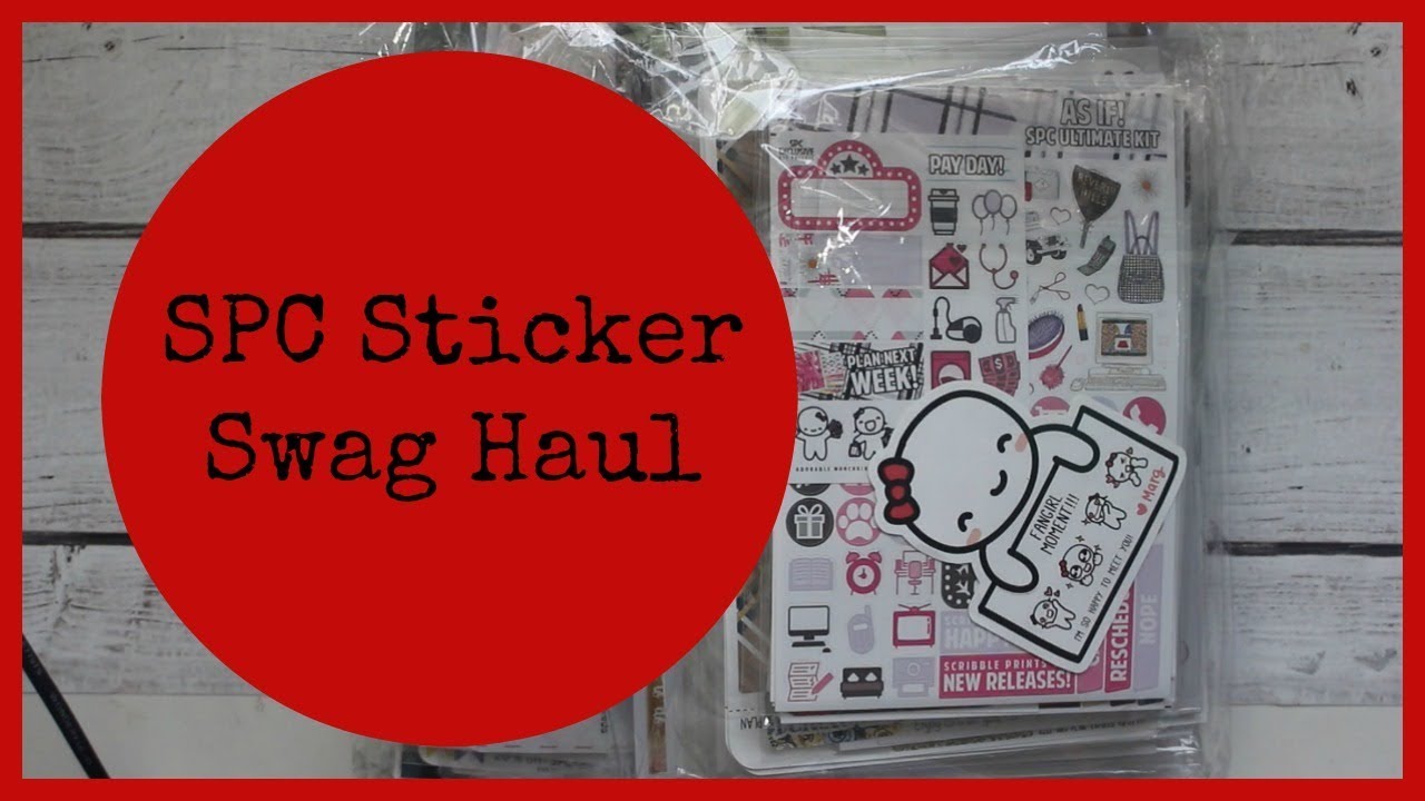 SPC Sticker Swag Haul - YouTube