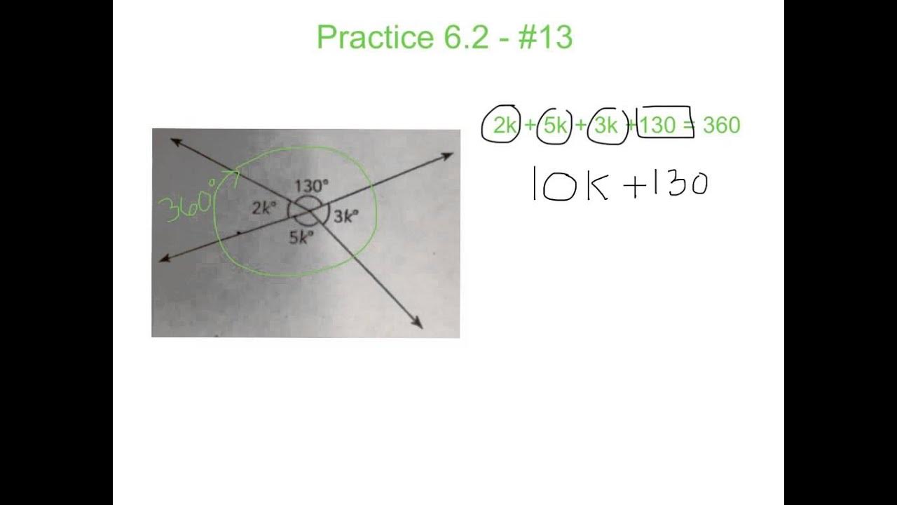 Solving Missing Angles Using Algebra Part 1 - YouTube