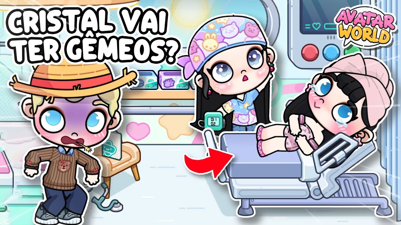 GÊMEA FAVORITA - CRISTAL VAI TER GÊMEOS? ROTINA EM AVATAR WORLD - YouTube