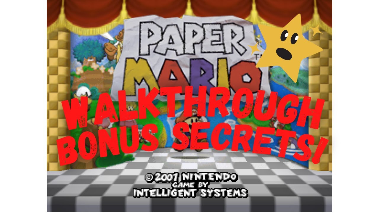 Paper Mario 64 Walkthrough Bonus!! Dry Dry Desert Secret! - YouTube
