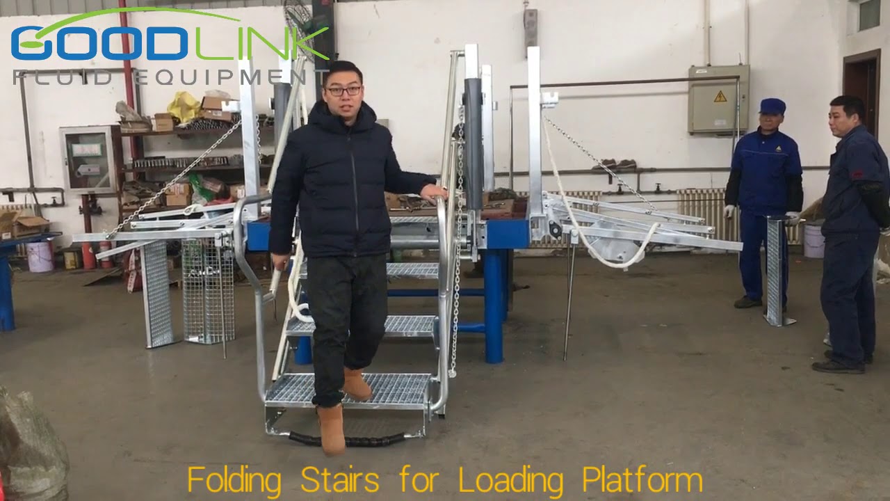 Safe tanker access - folding stairs for road & rail tankers and ISO ...