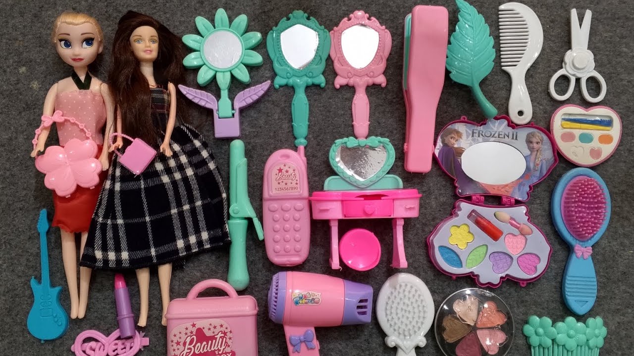 Makeup ASMR|4 Minutes Satisfying unboxing Miniature Barbie Toys|Hello ...