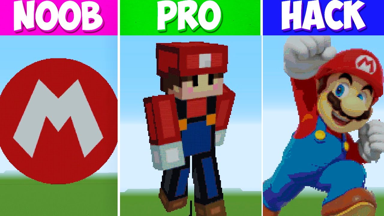 NOOB vs PRO vs HACKER Mario - YouTube