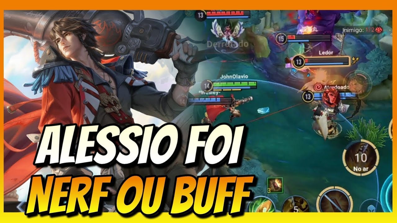 ALESSIO FICOU FORTE COM OS AJUSTES DA NOVA ATUALIZAÇÃO | HONOR OF KINGS ...