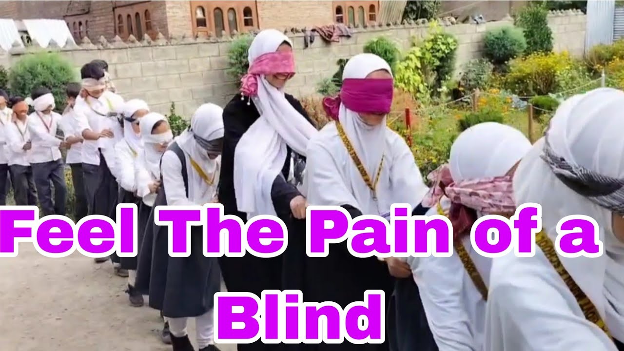 Feel the pain of a Blind.Blindfolded Activity. - YouTube