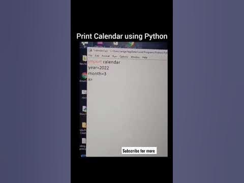 How to Import Calendar in Python || MrX Coding - YouTube
