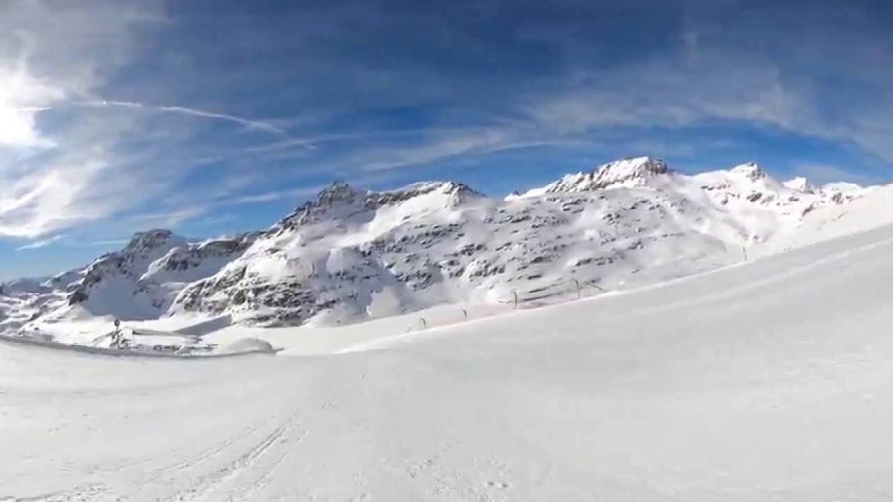 Mölltaler Gletscher Ski resort piste map video 360 - piste 10 - YouTube