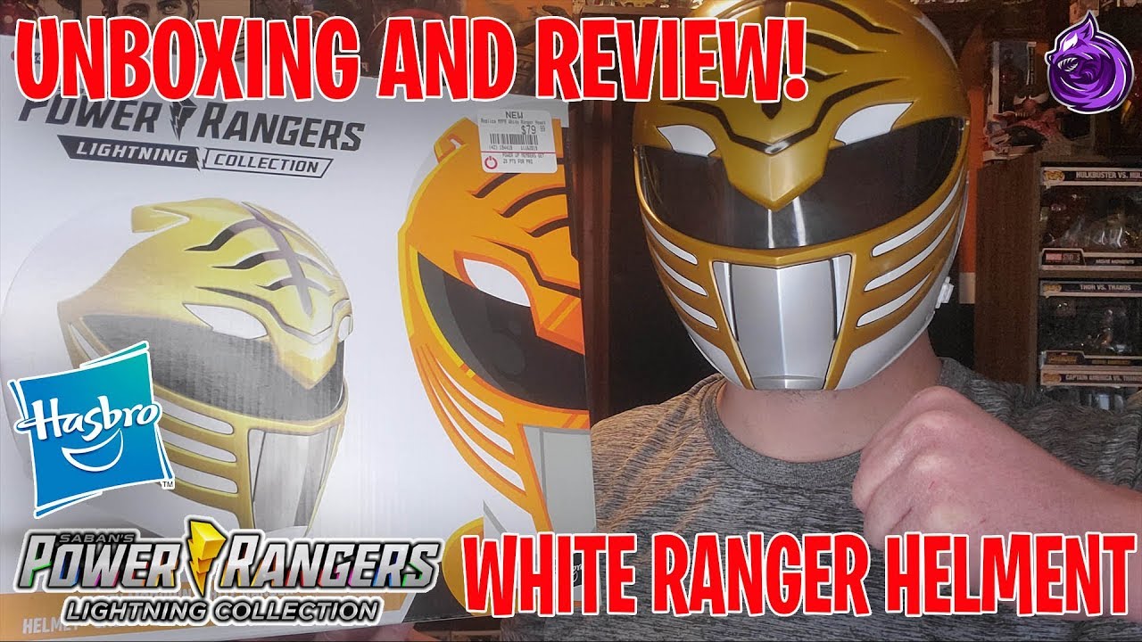 Lightning Collection - White Ranger Helmet Unboxing & Review (Mighty ...