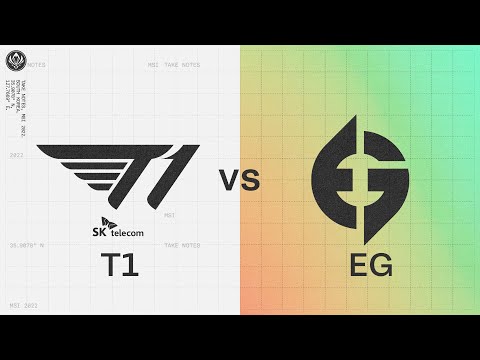 T1 (T1) vs Evil Geniuses (EG) Maçı | MSI 2022 Kapışma Aşaması 4. Gün