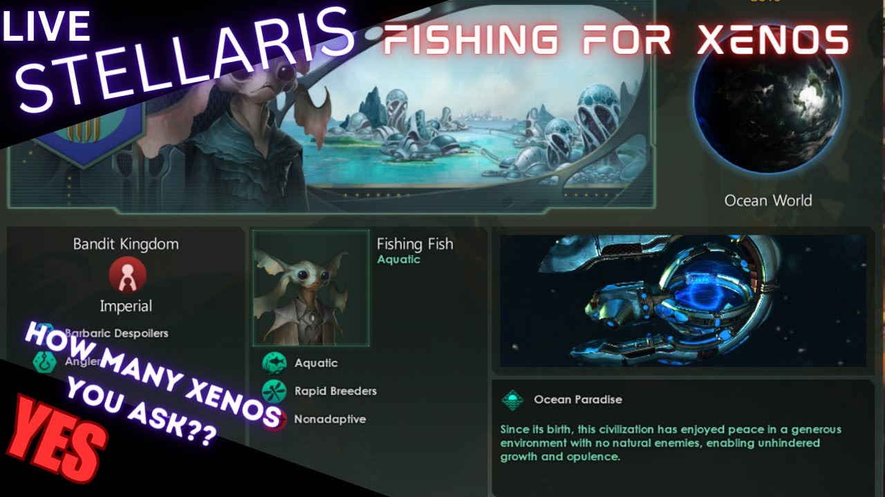 ALIEN FISHING | LIVE STELLARIS - YouTube