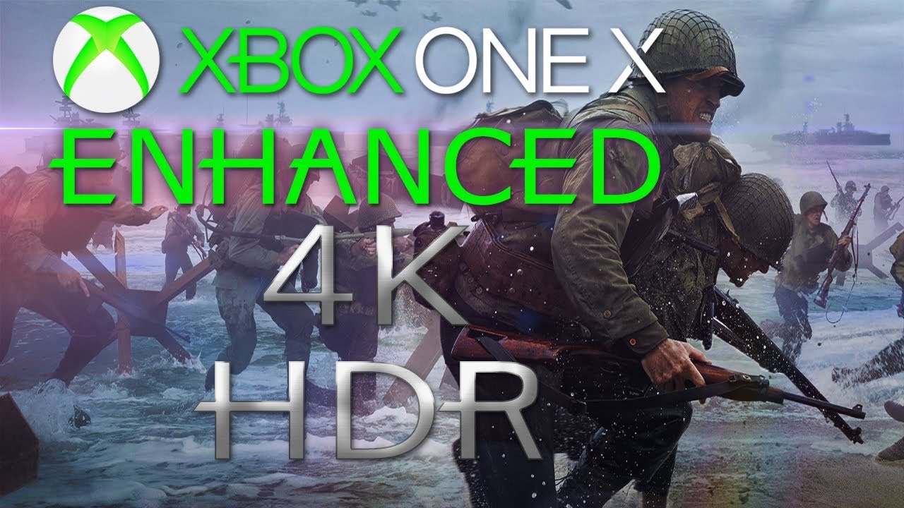 Xbox One X and COD WW2 - COD WW2 Xbox One X Enhanced - YouTube