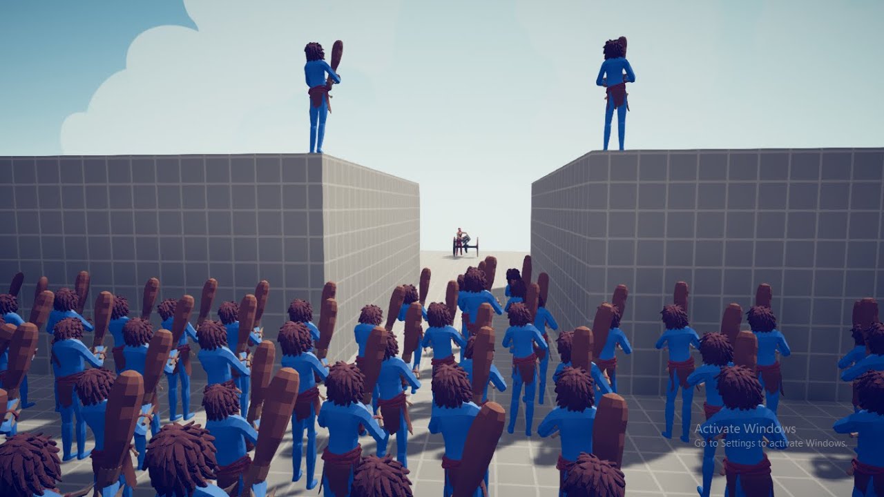 RANGED MACHINE GUN VS SOILDERS TABS / TOTALLY ACCURATE BATTEL ...