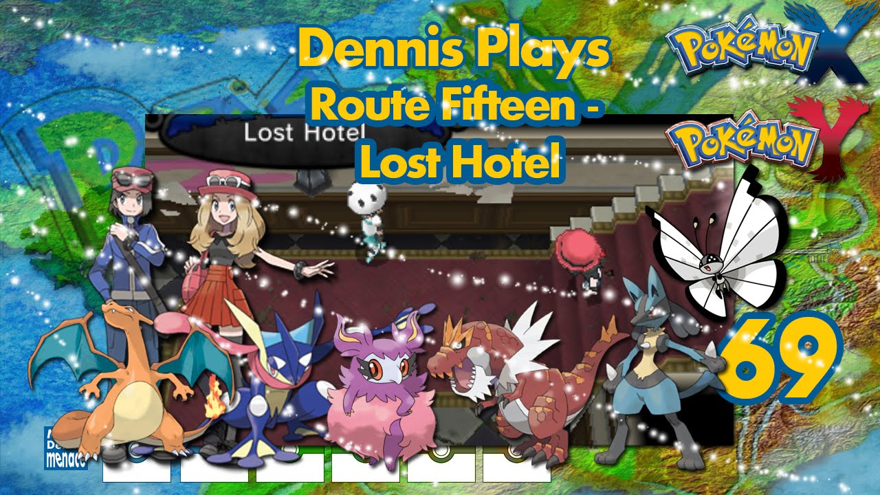 Let's Play Pokemon X (Ep 69) Route 15 - Lost Hotel - YouTube
