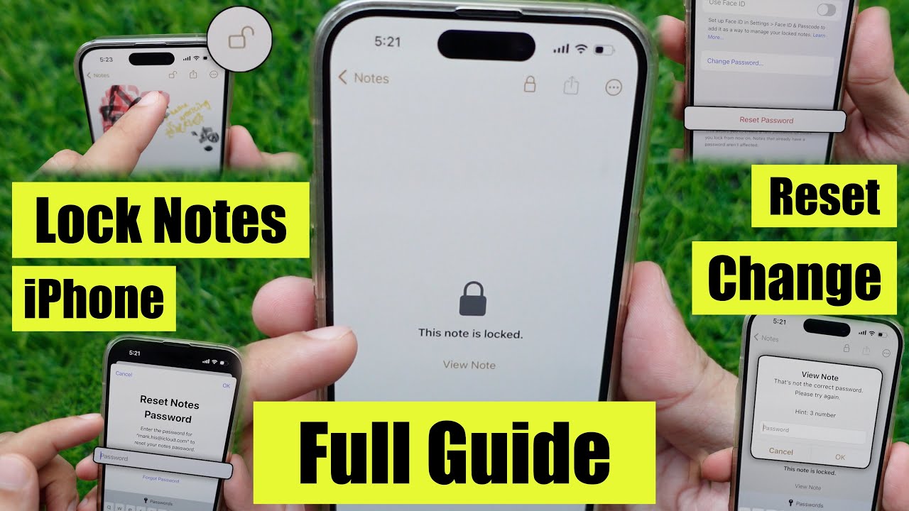 How to Lock Notes with a Password on iPhone 16, 15 (Any iPhone) in 2025 ...