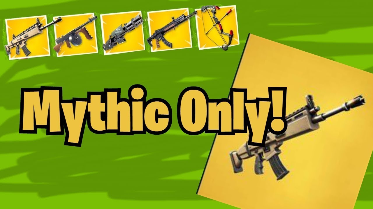 FORTNITE, BUT I CAN ONLY USE *MYTHIC WEPONS* TO WIN. - YouTube