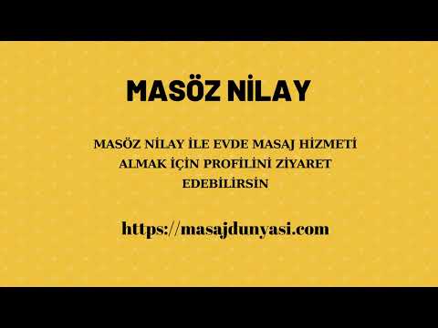 Maltepe Evde Masaj Hizmeti Profesyonel Masöz Nilay