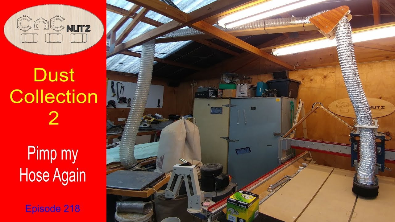 Dust Collector Hose Support 2- CNCnutz Episode 218 - YouTube