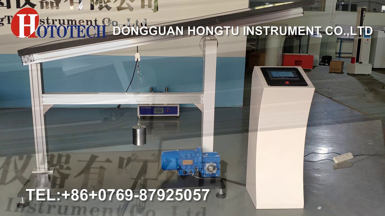 Cord anchorage pull testing machine - YouTube