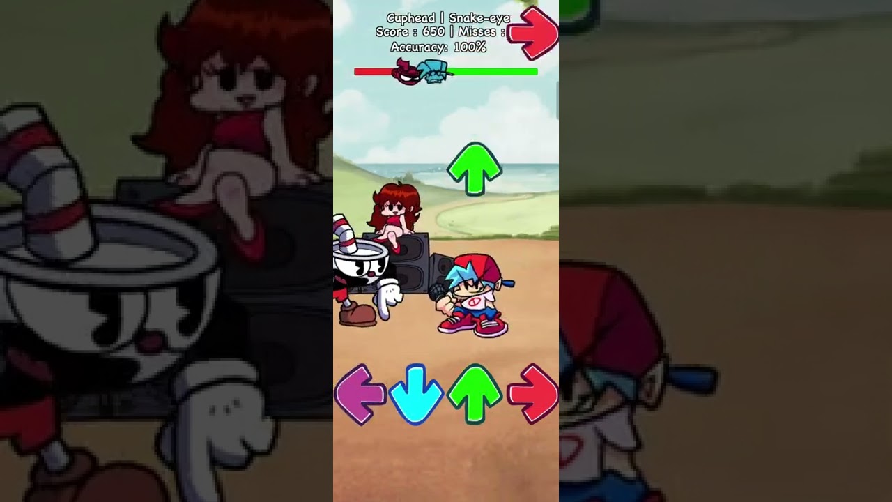 FNF FULL MOD MUSIC BATTLE - SNAKE EYE CUPHEAD HARD!! 92% ACCURACY - YouTube