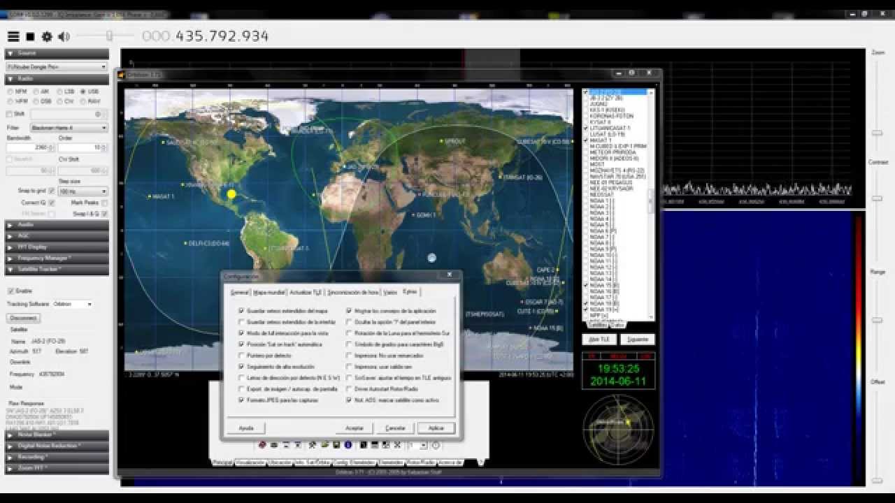 Orbitron, Automatic frequency and sat control. - YouTube
