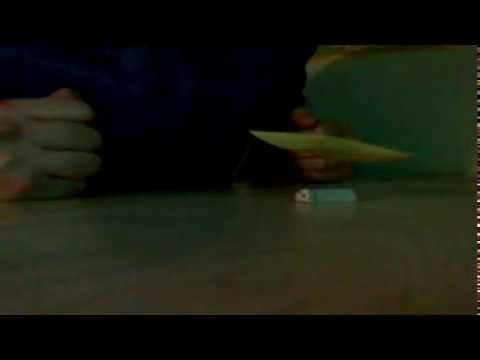 Telekinezi kağıt döndürme!.MP4