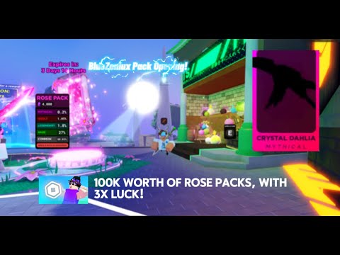 Roblox Death Ball┃I Used 100K Gems To Open The Rose Pack┃WITH 3x Luck. - YouTube