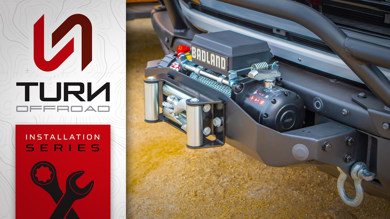 Turn Offroad's Ford Bronco OEM Modular Bumper Winch Plate installation ...