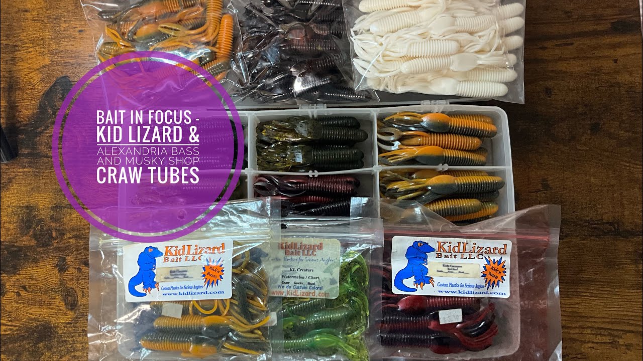 Bait In Focus - Kid Lizard & Alexandria Bass and Musky Shop Craw Tubes ...
