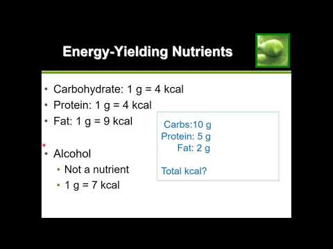 What Nutrients Provide Nine Calories Per Gram