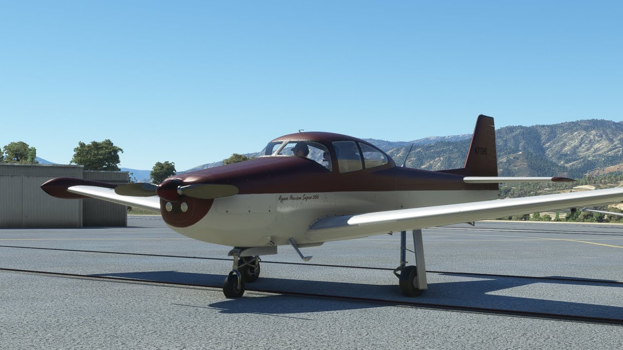 First look at the Hanger Studios 713 Ryan Navion B in Microsoft Flight Simulator - YouTube