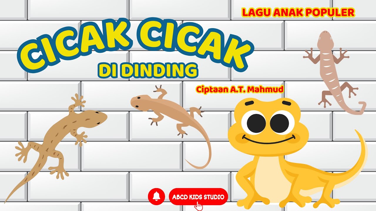 LAGU ANAK - CICAK CICAK DI DINDING - YouTube