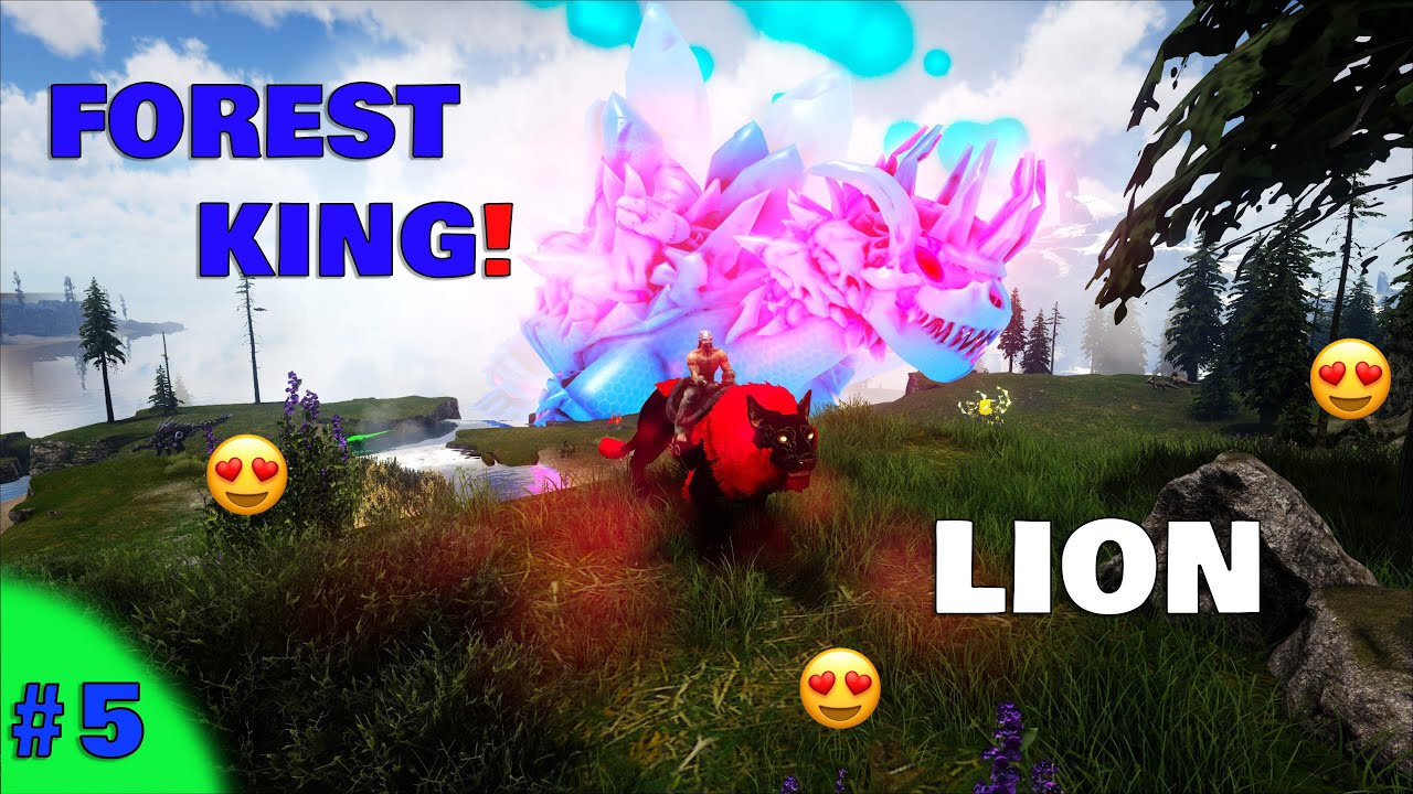 King of Forest Lion Tamed in Eternal and Mystical World || ARK Survival ...